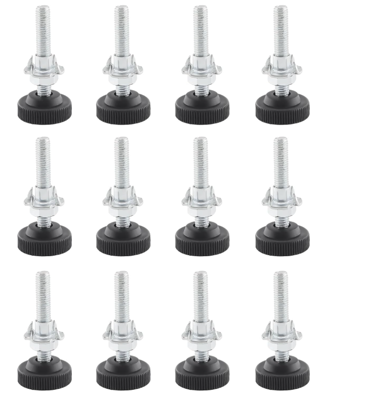 12 Pièces M8 X 50 mm Pied Reglable, Inoxydable Pied Reglable Meuble ...