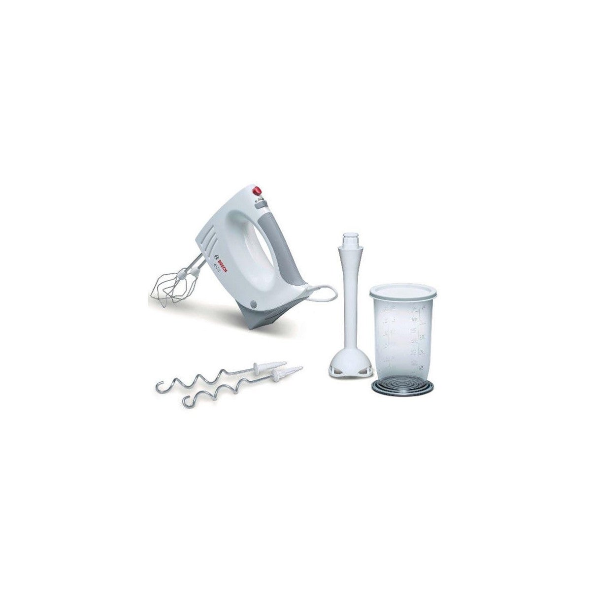 BOSCH Batteur 450W Blanc/Gris 5 vitesse + Pulse Pétrin inclus Fouet ...