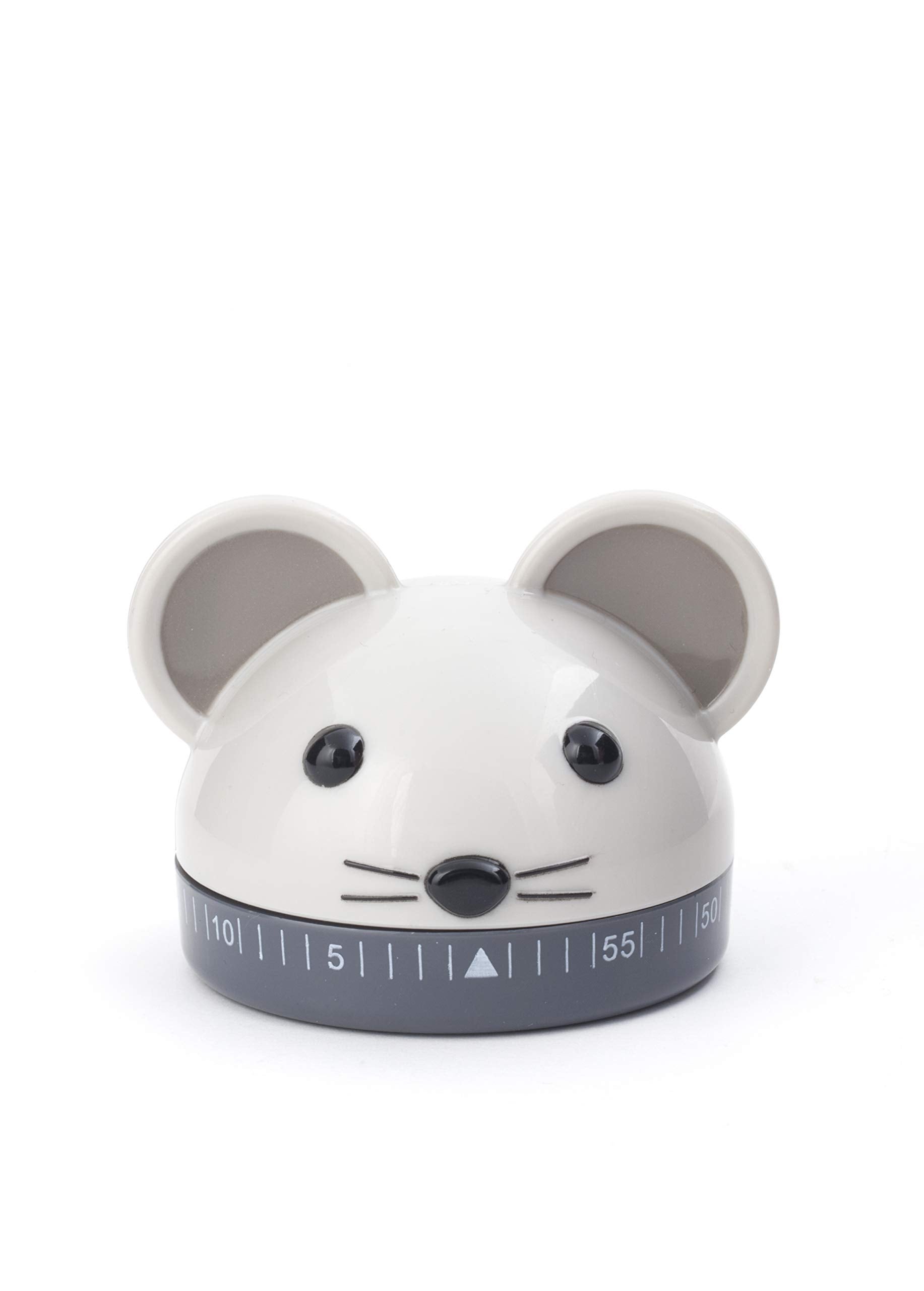 Kikkerland Kitchen Timer Topolino Cucina, Grigio, 7x6x9 cm | Leroy Merlin