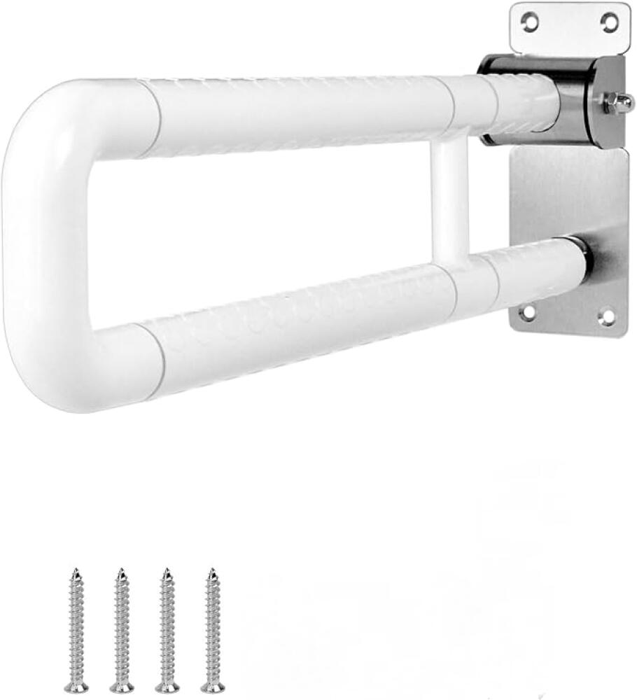 Barra de apoyo blanca de 60 cm para baños de personas con discapacidad ...