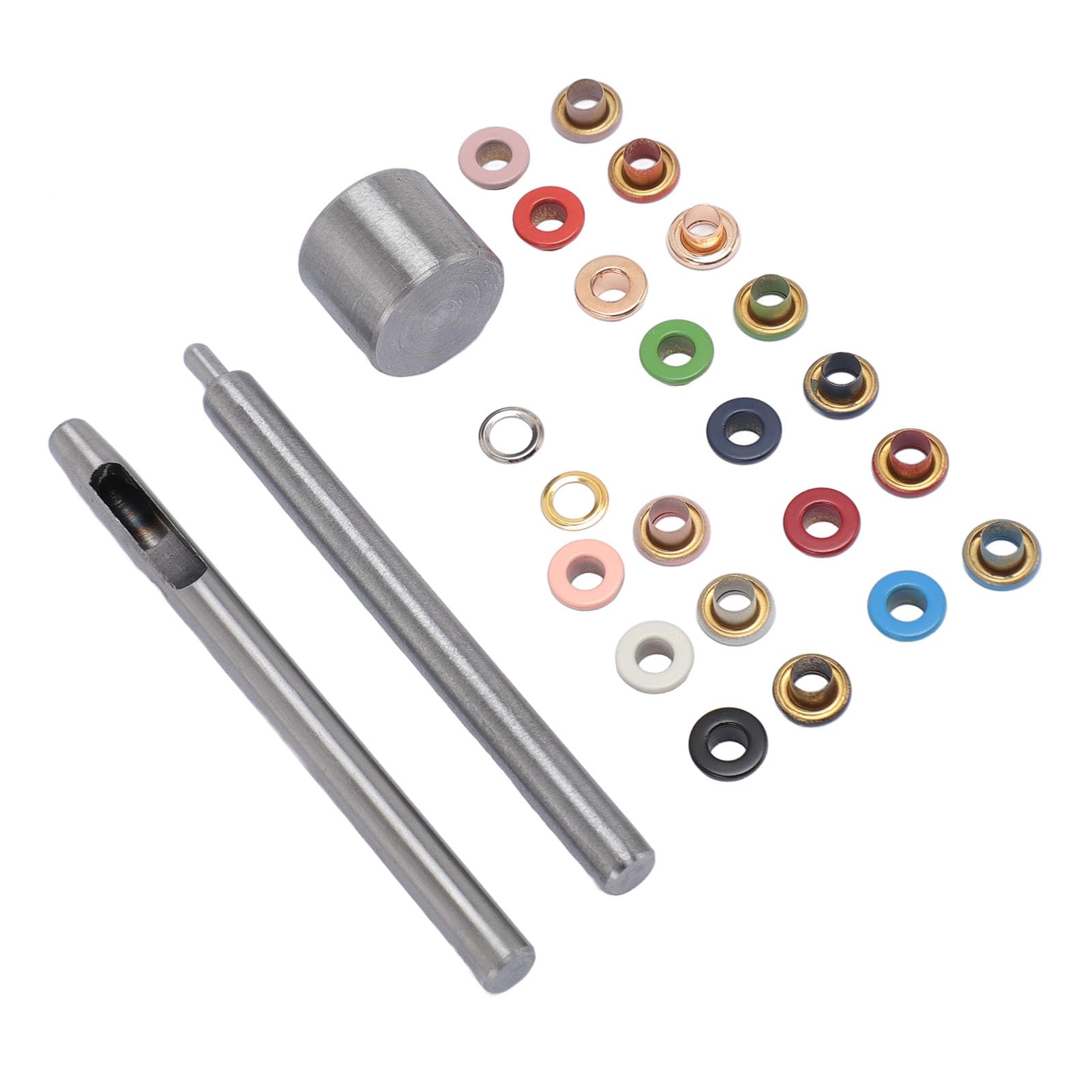 Kit de ojales de metal, cobre, con herramientas de perforación, (8 mm ...