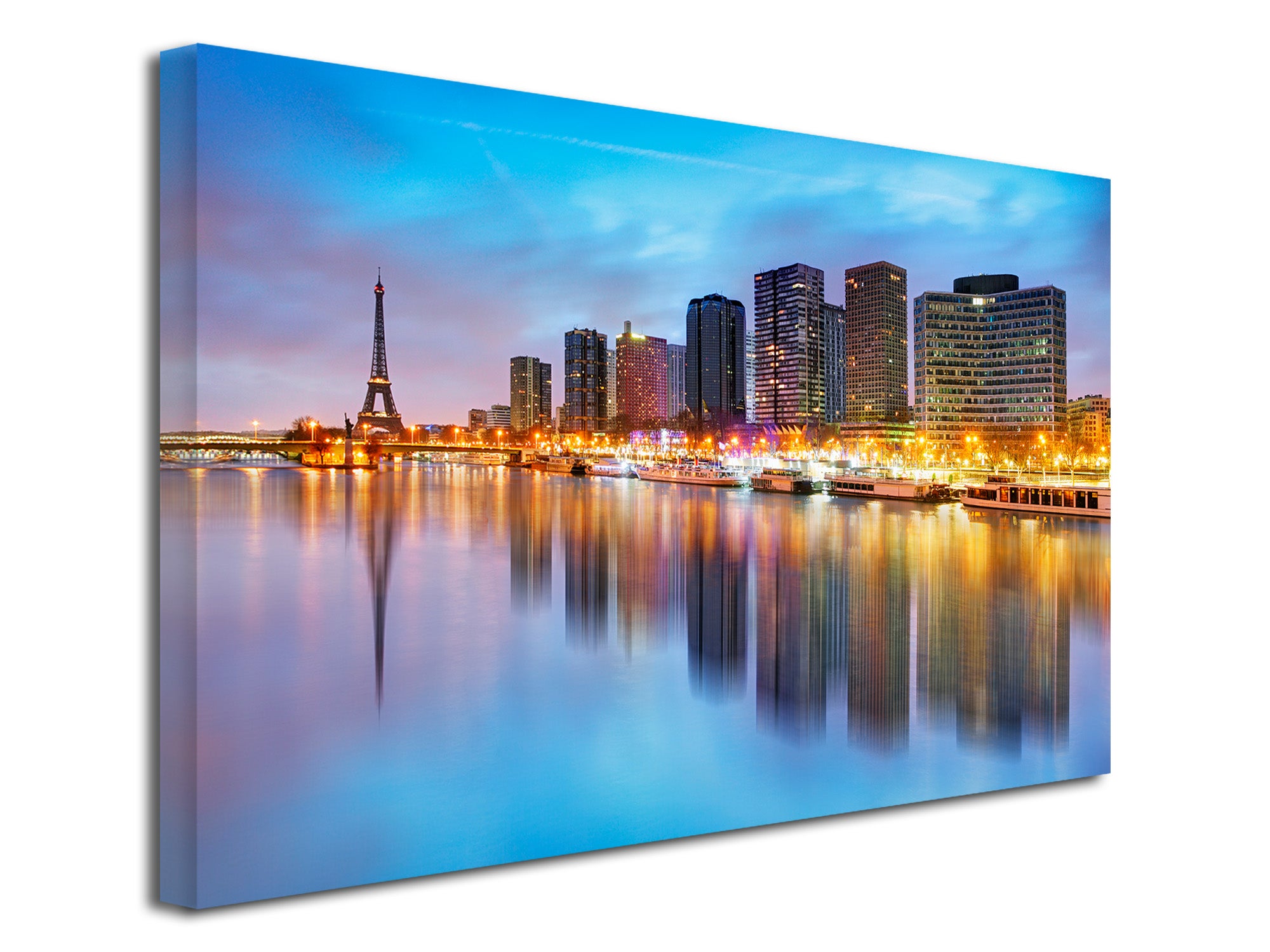 DECLINA, Tableau toile imprimée, Tableau toile deco Paris de Nuit, 50x30 cm | Leroy Merlin