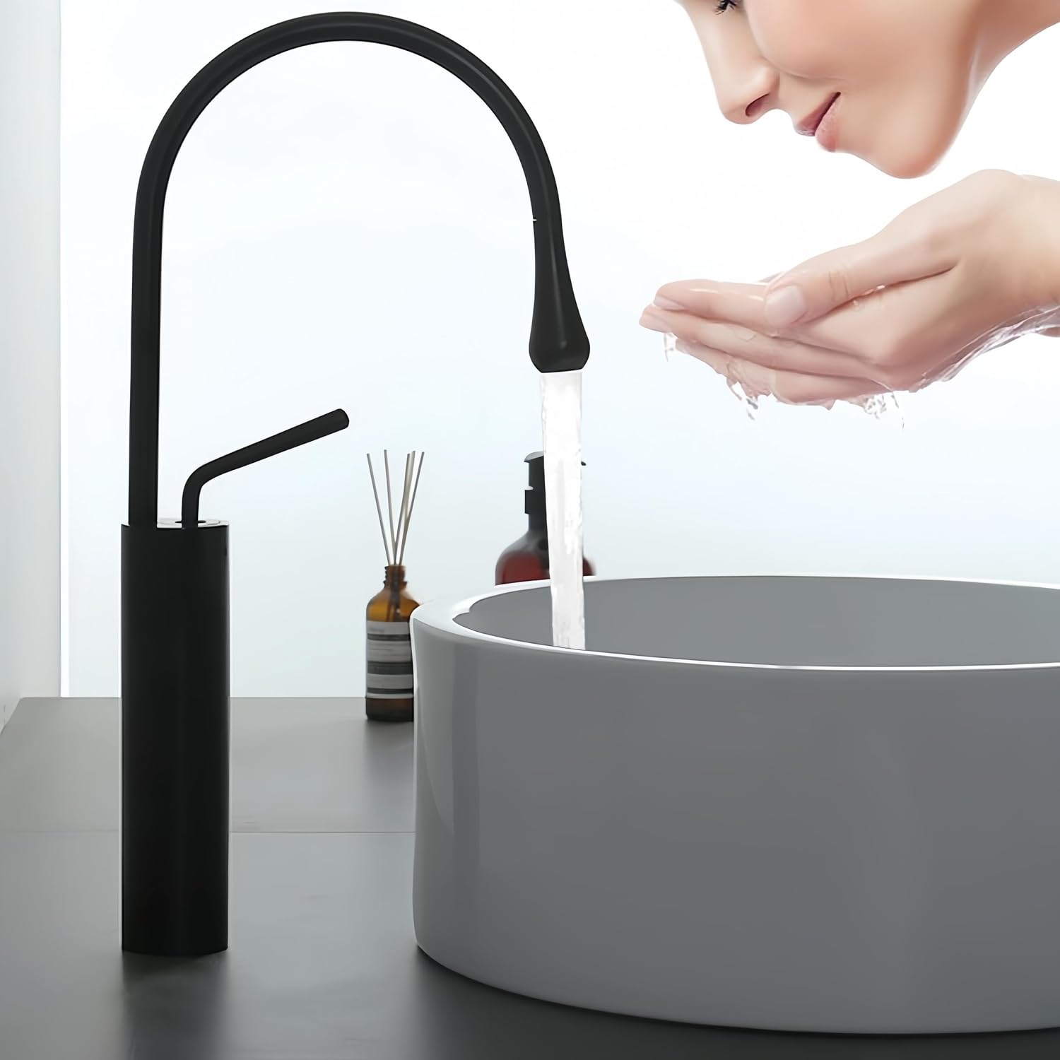 Grifo Lavabo Baño | Mono Mando Extra Delgado | Para Caravana/Cocina ...