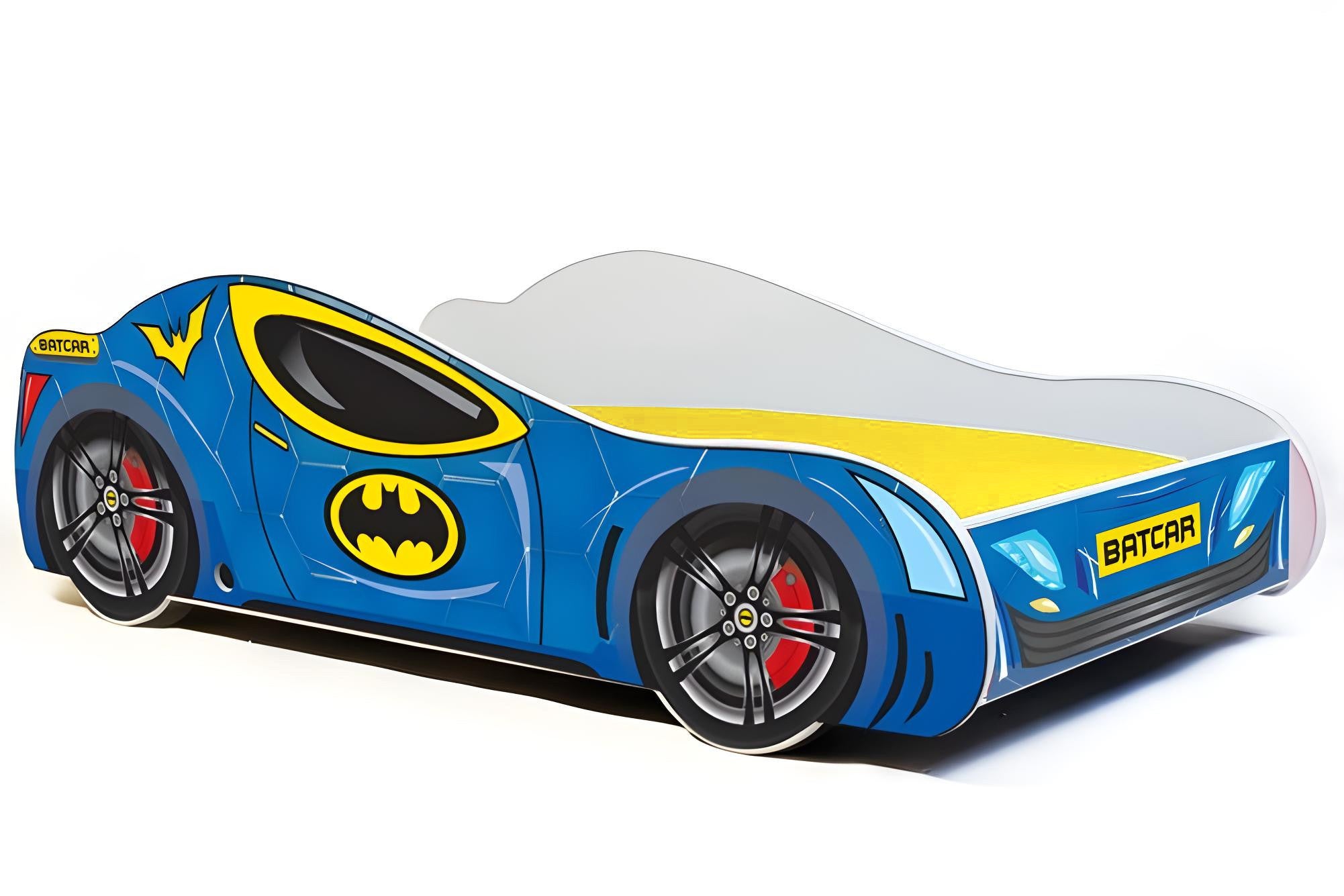 Lit enfant voiture de Batman Batcar, Batmobile - bleu avec matelas et ...