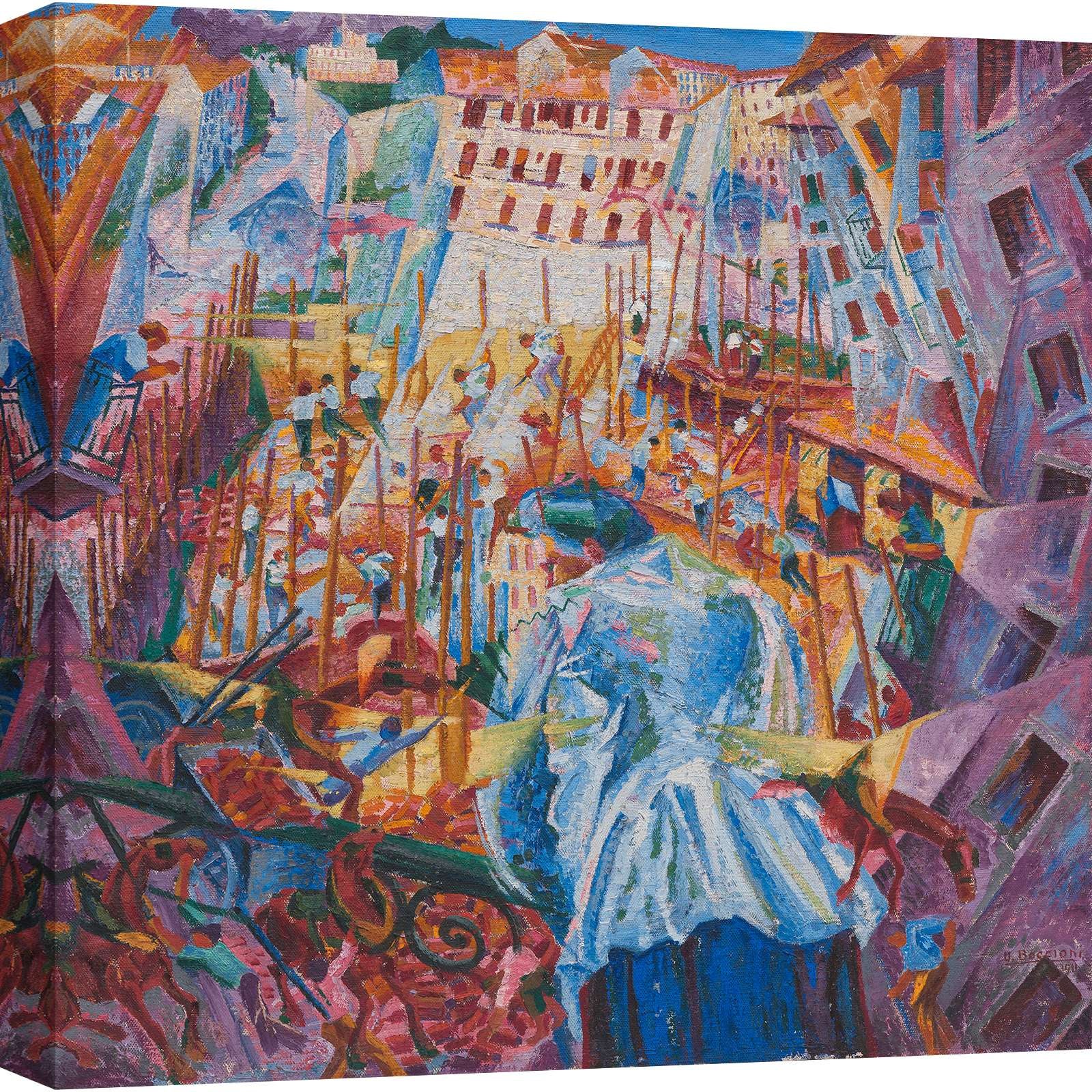 Peinture futuriste - impression sur toile - Umberto Boccioni - La ...