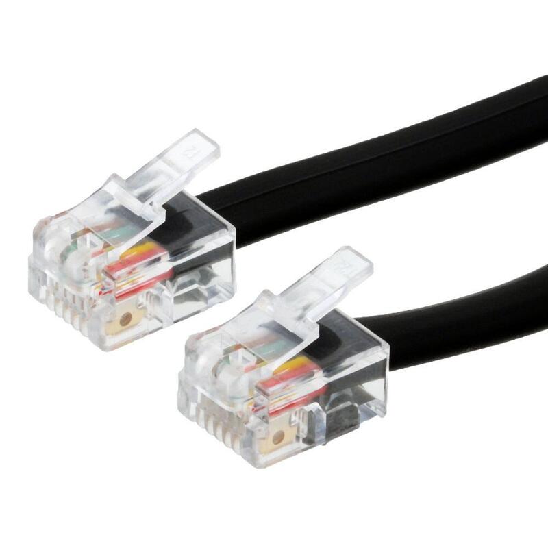 Helos cable de telefono 6p6c/6p6c, 6adr., 3 m, | Leroy Merlin