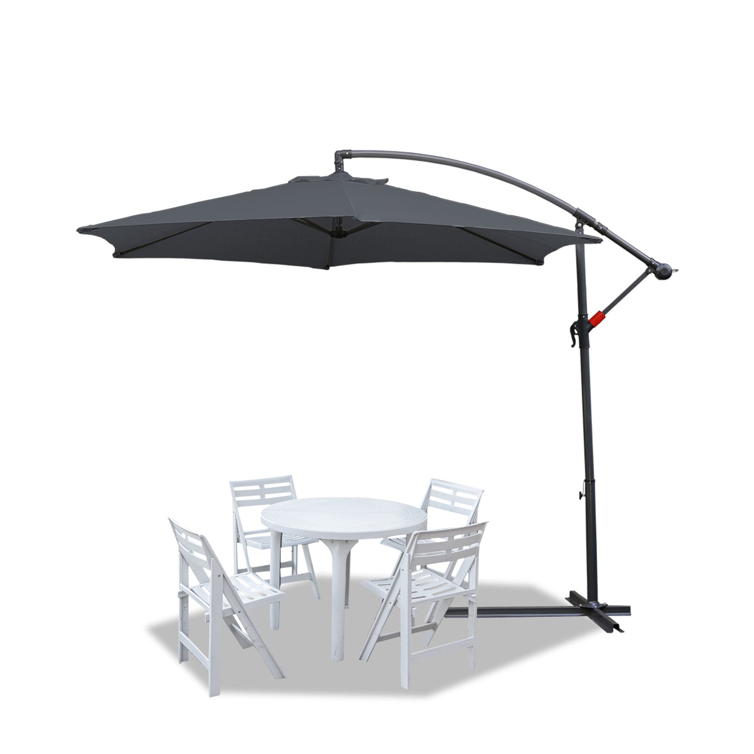 Parasol 300cm- parasol jardin, parasol deporté, parasol de balcon ...
