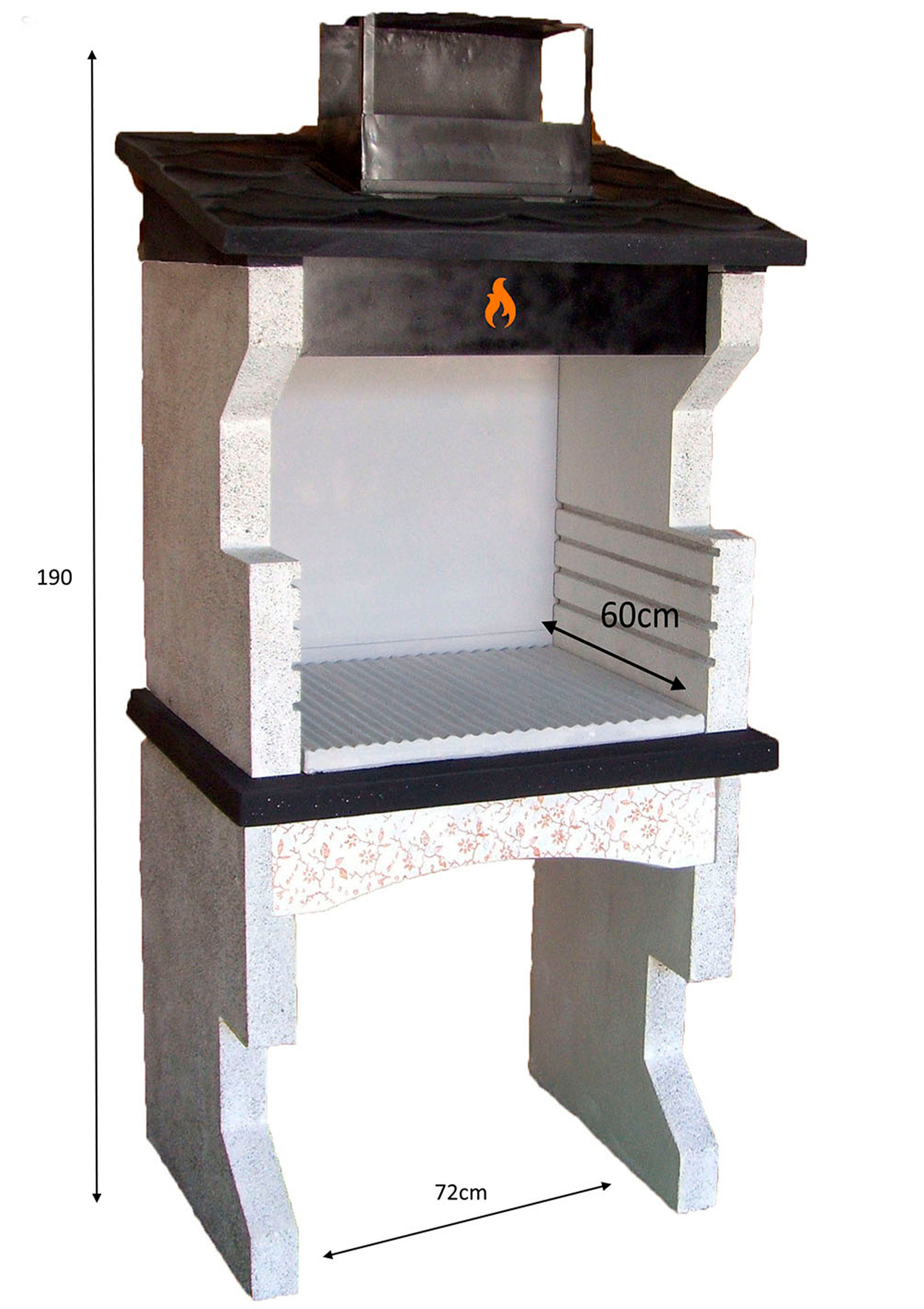 Barbacoa Iberica RF275 Medidas 190x94x70cm Kg790 | Leroy Merlin