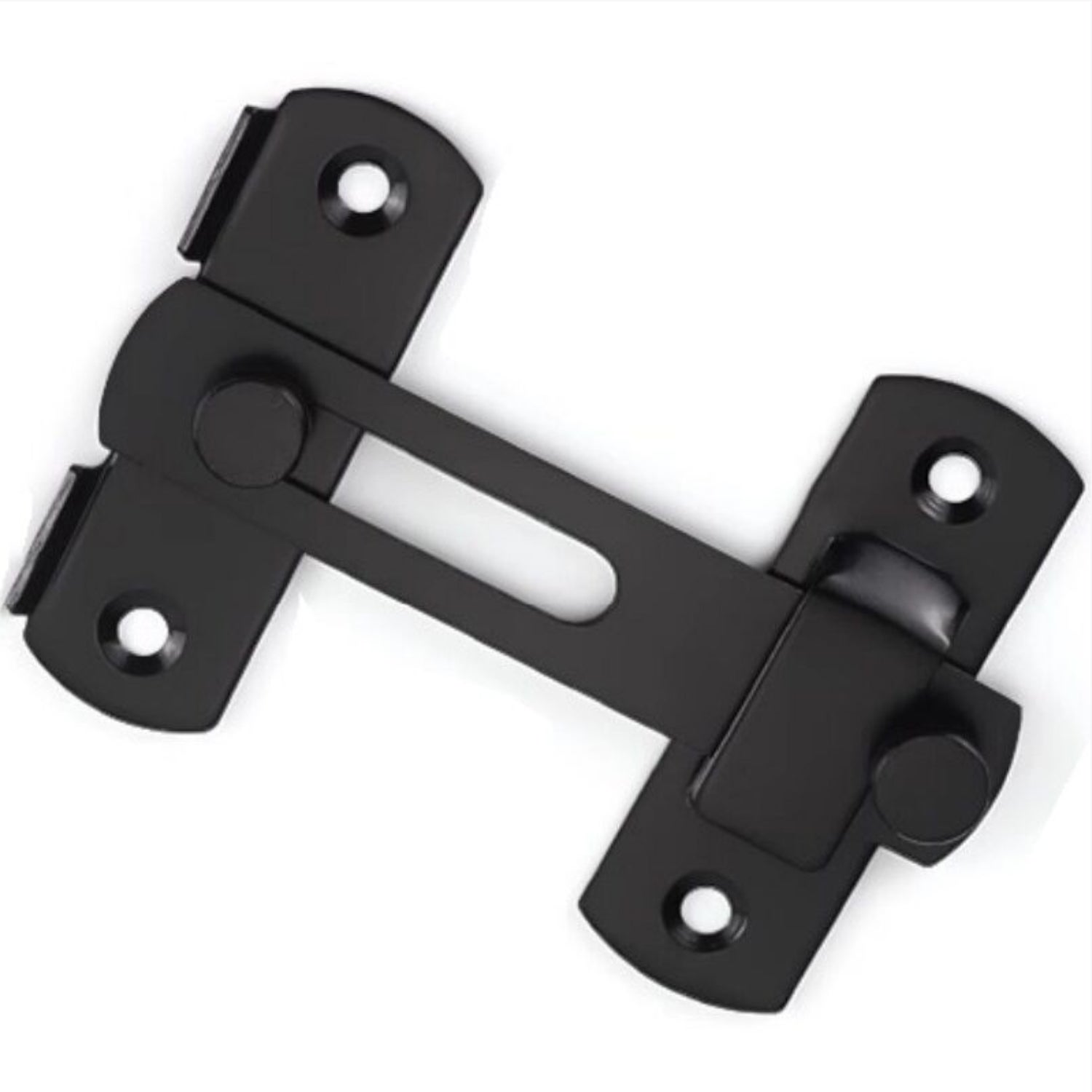 Serrure de porte coulissante, finition noir mat en acier inoxydable ...