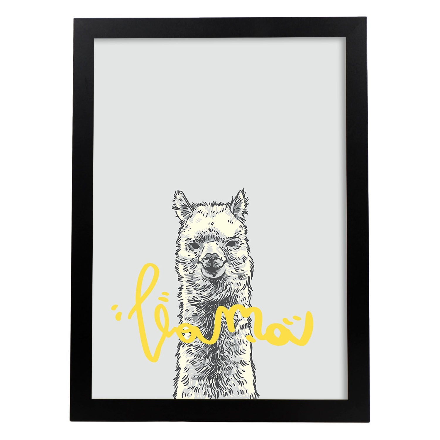 Posters Con Mensajes Felices Ilustrados. Lamina De Decoracion 'llama 2 ...