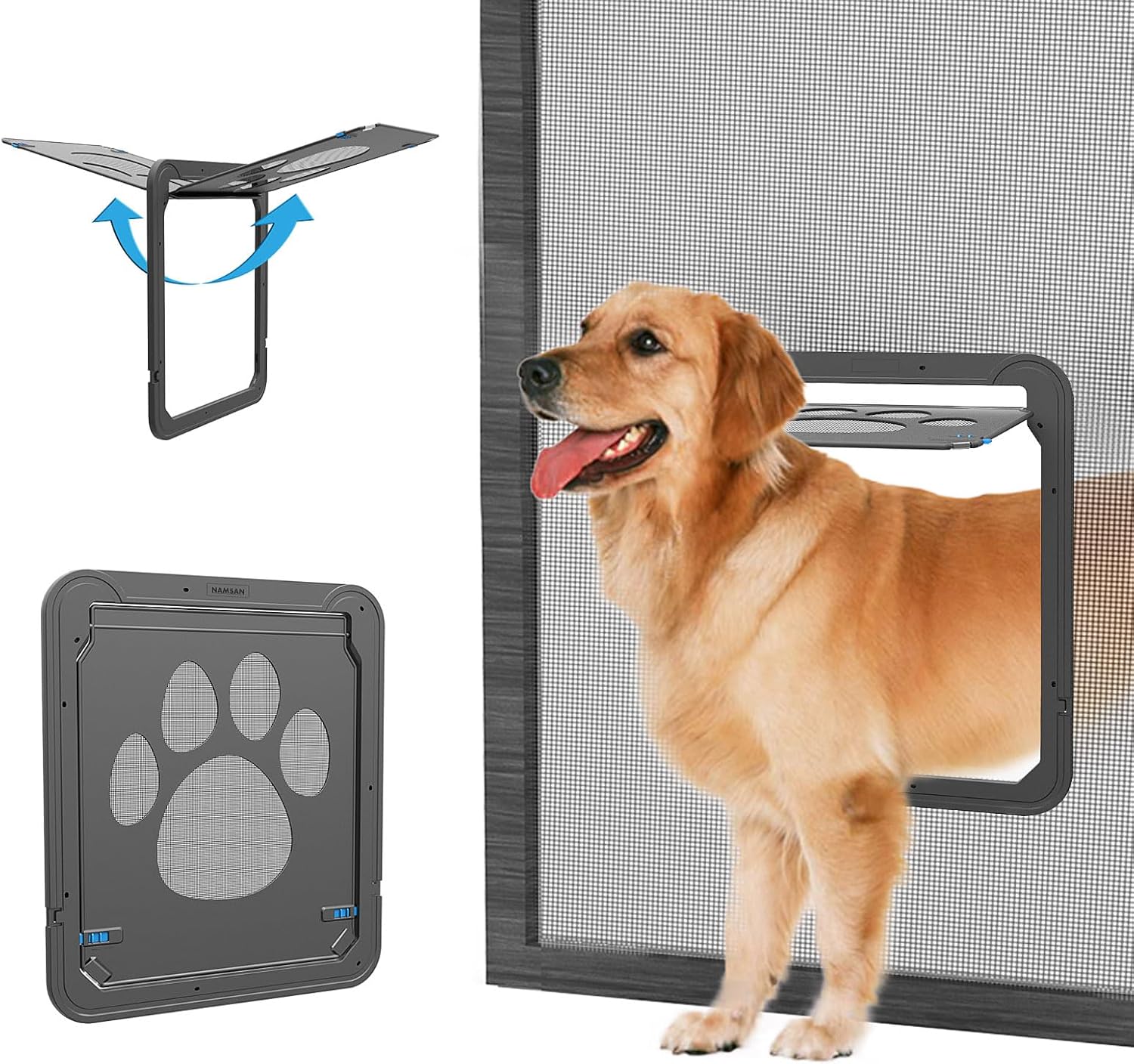 Porte moustiquaire pour animaux (environ 41 x 37 cm), convient aux ...