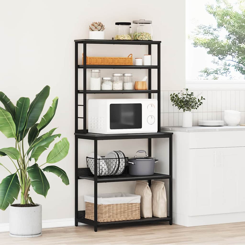 Estante de cocina Roble Negro 80 x 40 x 168 cm | Leroy Merlin