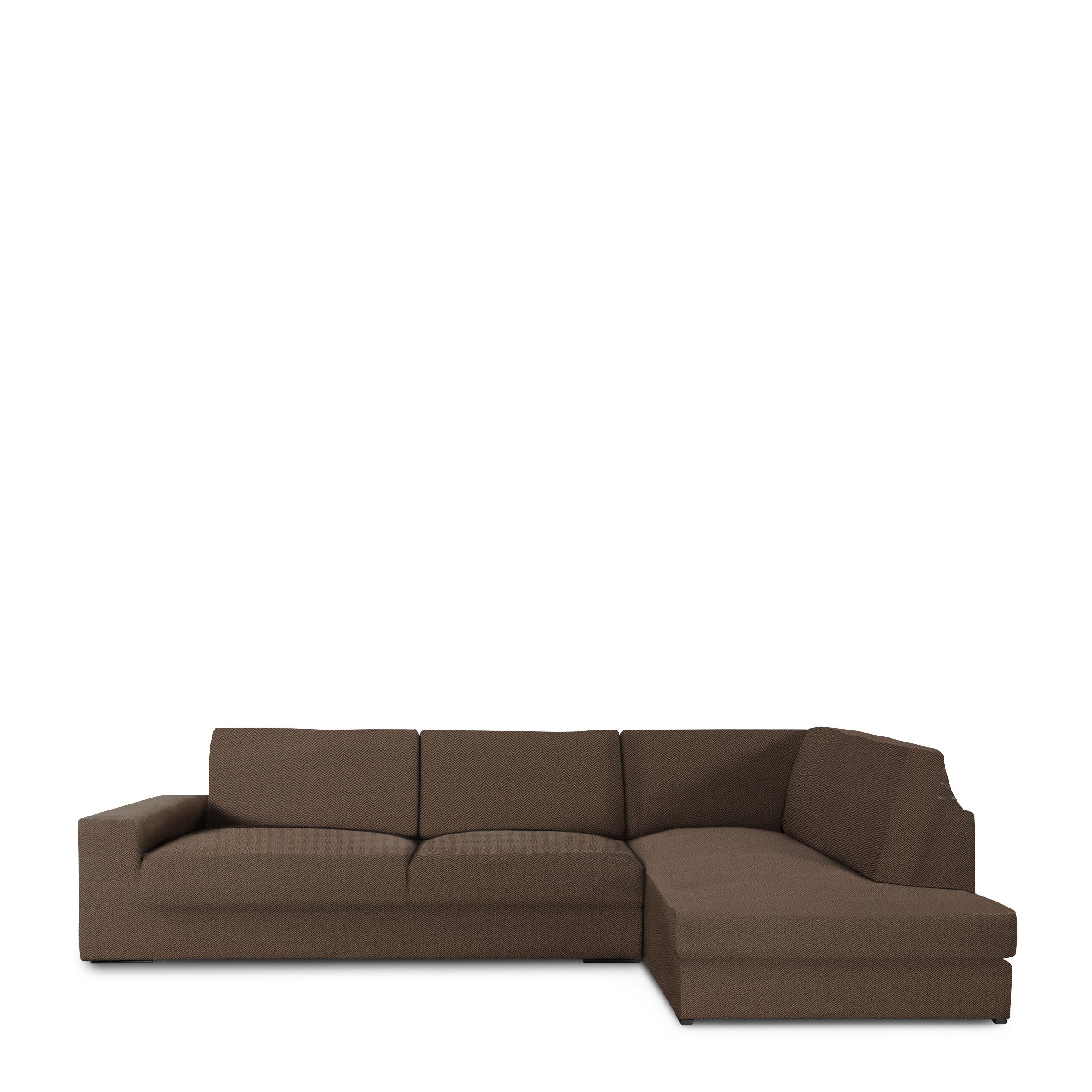 Housse de canapé coin en L droite marron 350 * 500 cm | Leroy Merlin