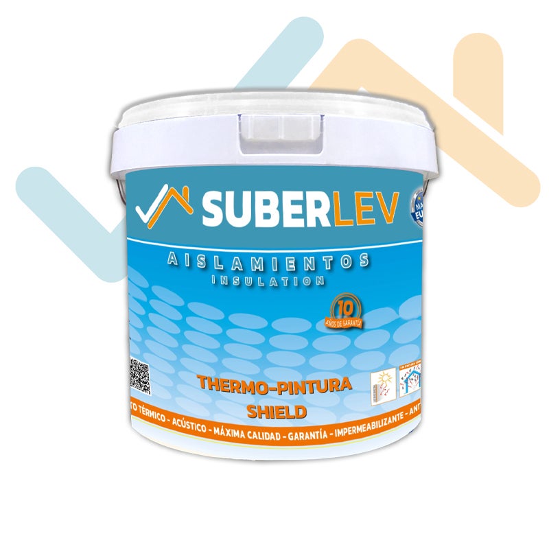 Pintura Térmica SUBERLEV Thermo-Interiores Aislante Anticondensación Paredes Techos 15 Litros ...