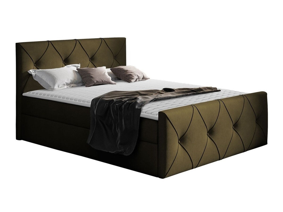 Letto continentale Baltimore 150, Continentale, Doppio, Verde, 160x200 ...