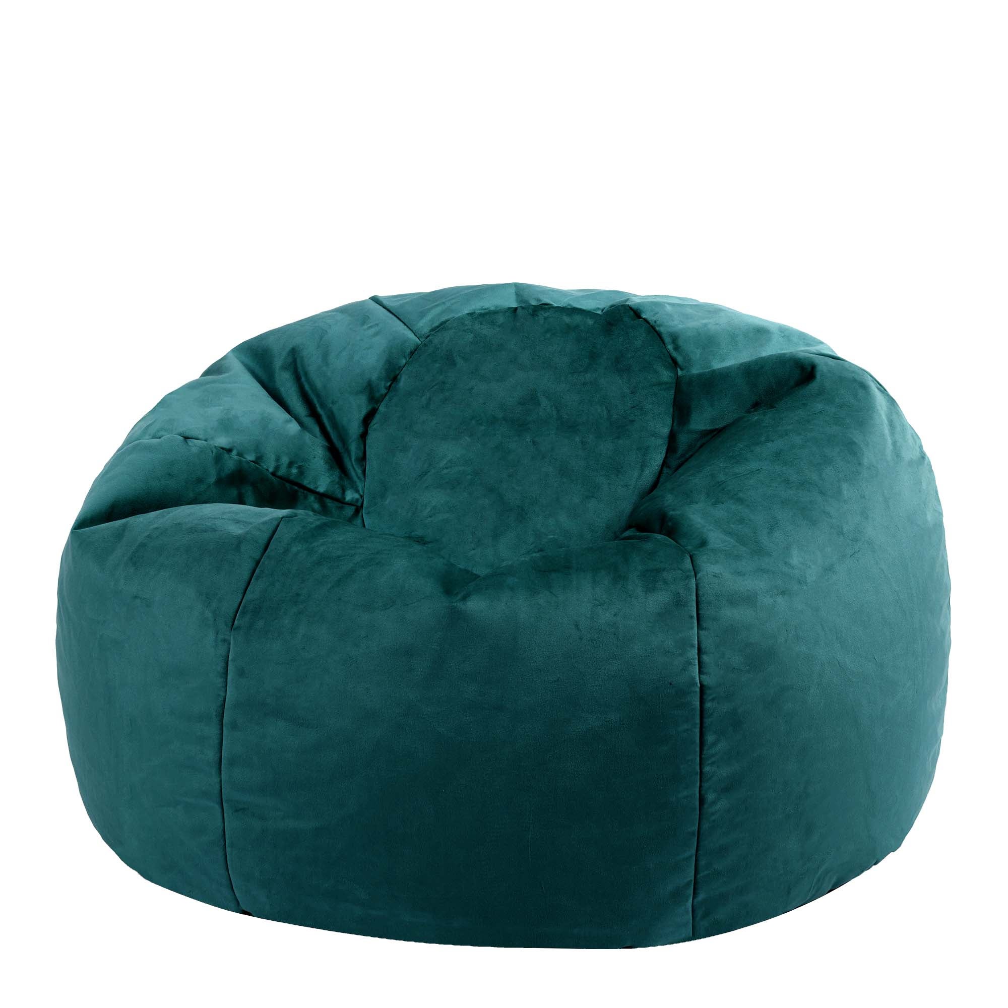 Pouf Icon velours vert canard, salon, chambre, 85x85cm | Leroy Merlin