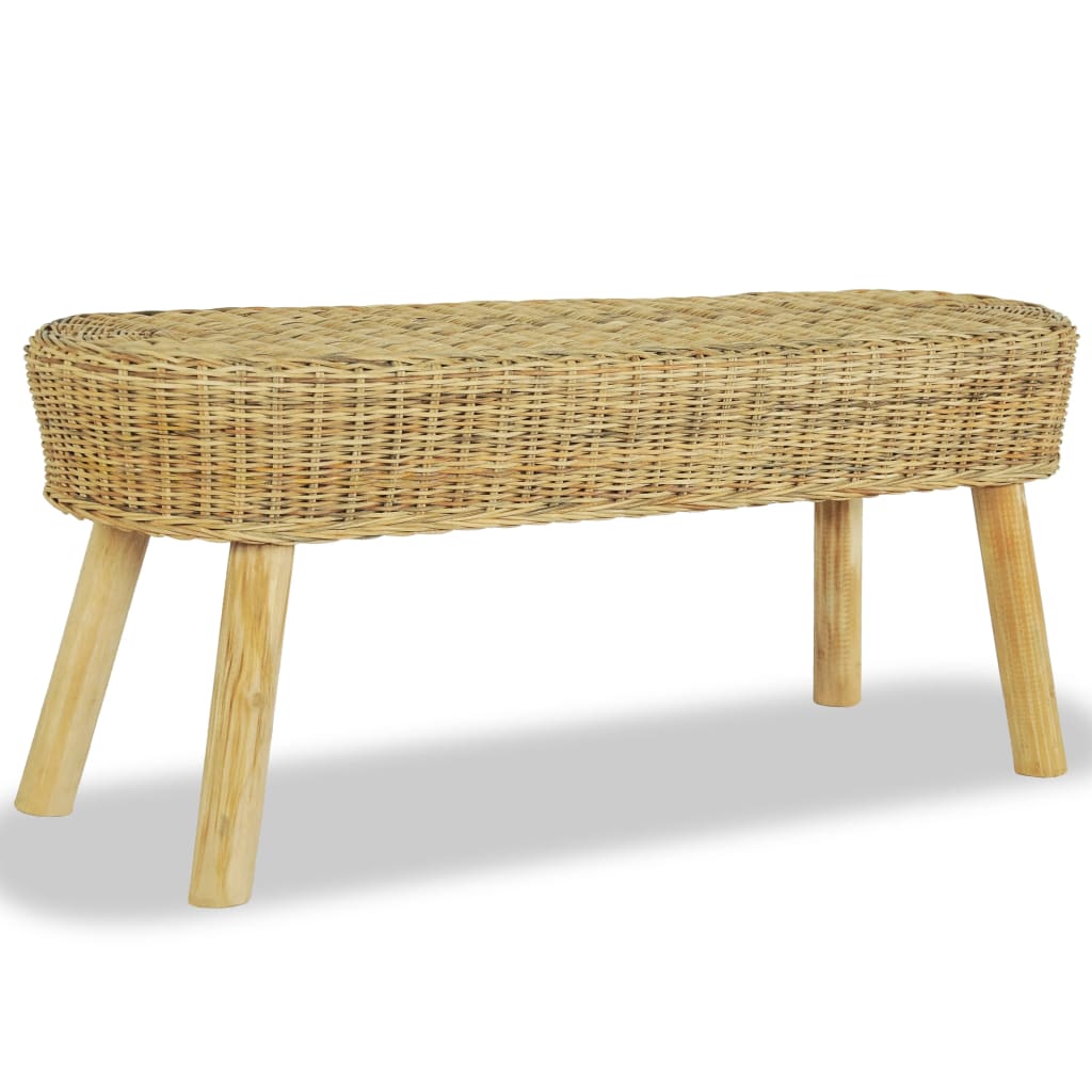 Banc d'intérieur | Banc d'entrée 110 x 35 x 45 cm Rotin naturel ...