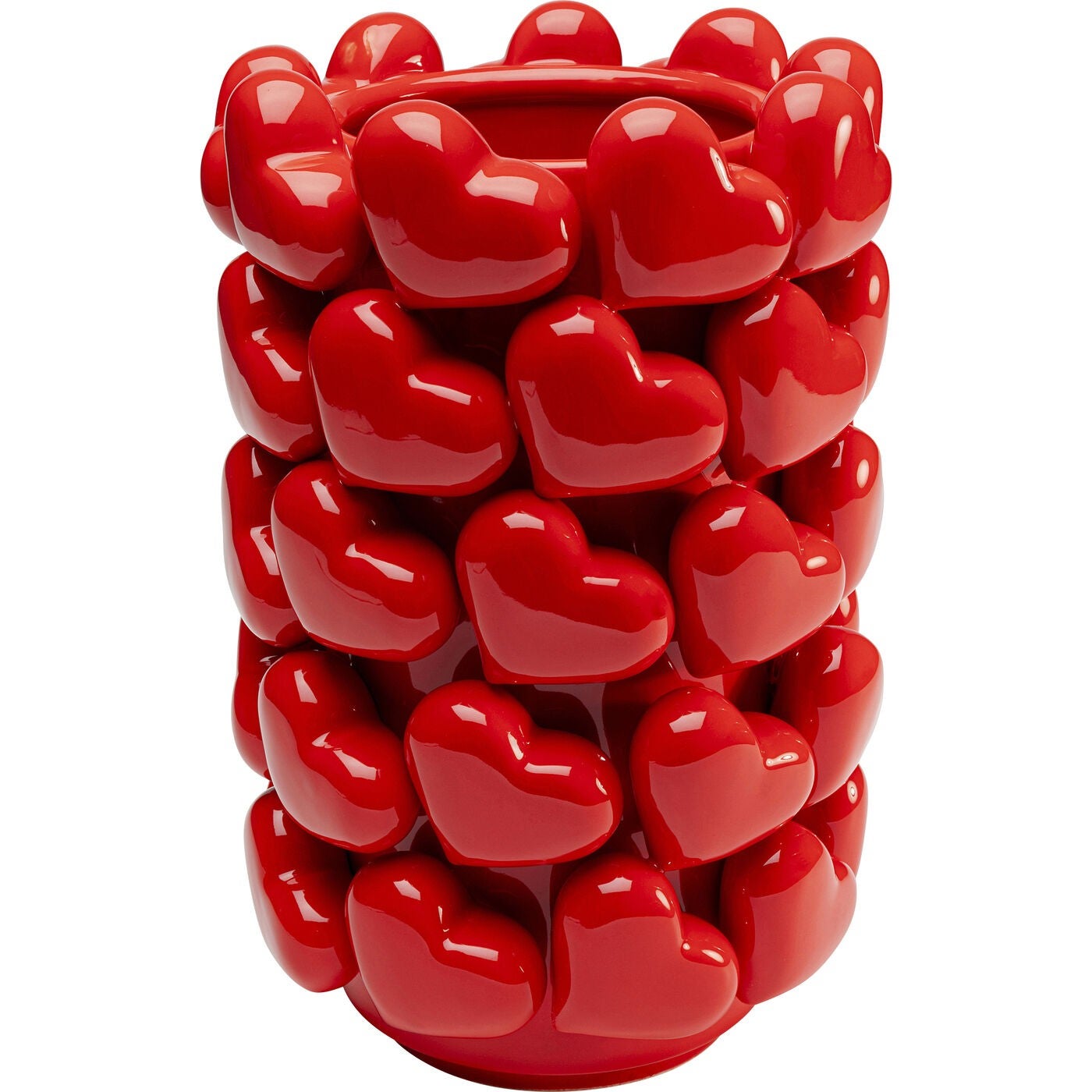 Vase cœurs rouges Kare Design | Leroy Merlin
