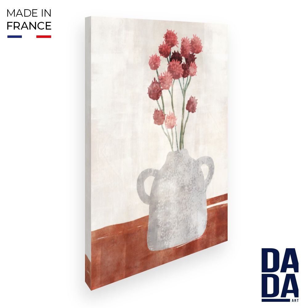 Toile Fleurs vase / 60x90cm / Fabriqué en France / DADA ART | Leroy Merlin