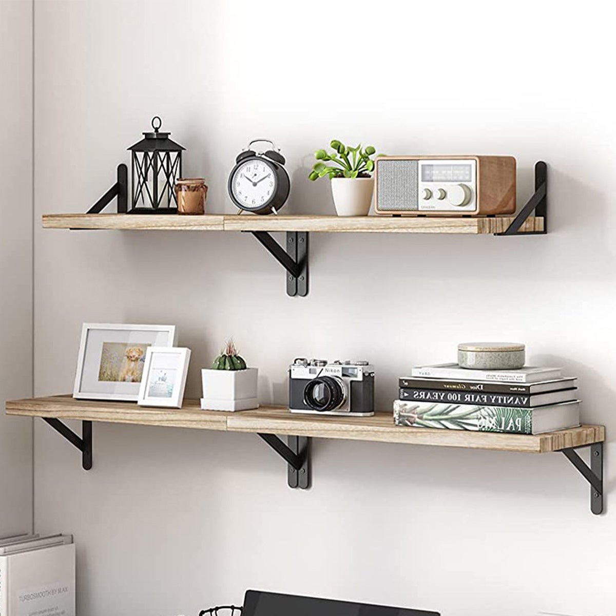 Étagère Murale, Tablette Flottant, Lot de 4, Étagère de Rangement ...