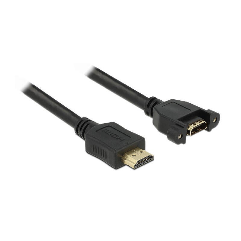 Delock c ble hdmi-a m le hdmi-a femelle pour installation 1 m | Leroy Merlin