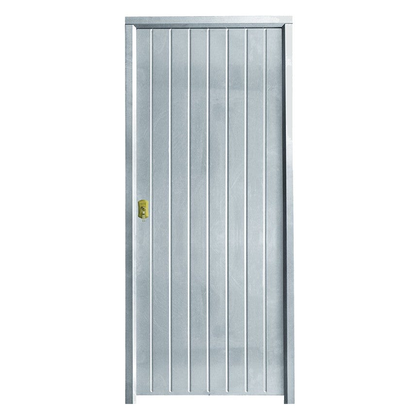 Porte d'entrée LINEA 80 cm 45 mm en acier - Sans Poignée et serrure ...