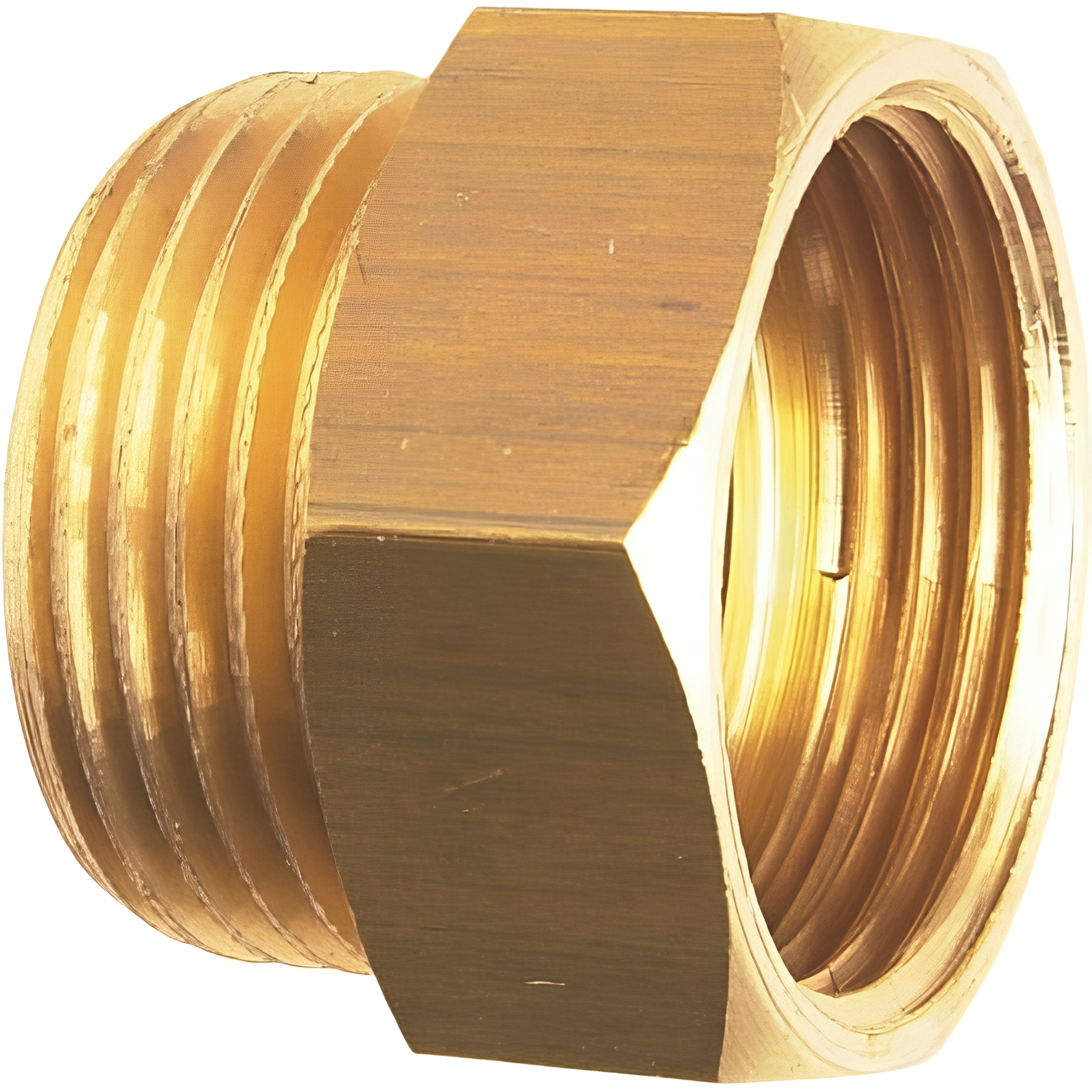 PACK de 10 Mamelons egaux a visser male femelle laiton diamètre 1/2" (15x21) pour tube cuivre ...