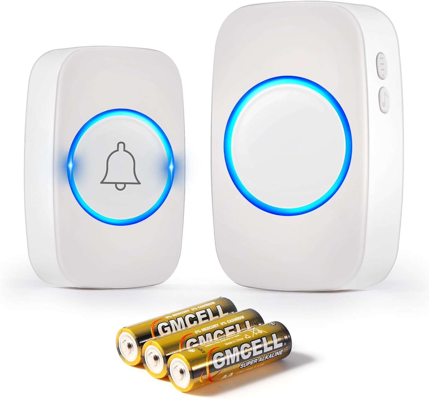 Sonnette sans Fil Exterieur Etanche 300 Mètres, IP44 Étanche Carillon ...