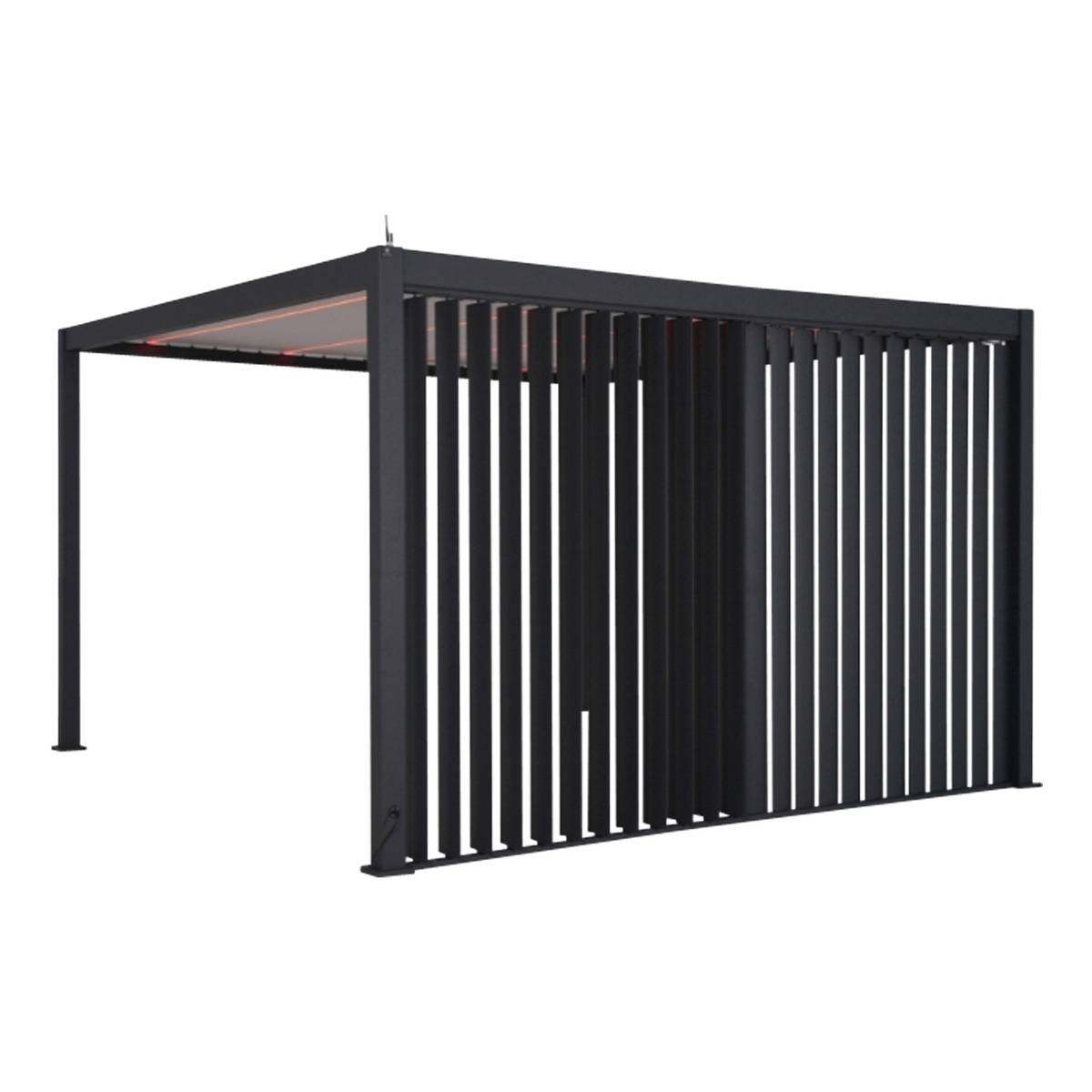 Persienne pour pergola Evora 3m gris graphite - Hespéride | Leroy Merlin