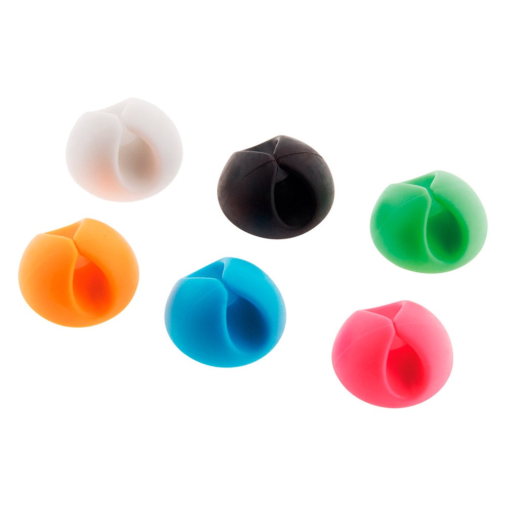 Lot de 6 clips auto-collants pour cordons et câbles - Zenitech | Bricoman