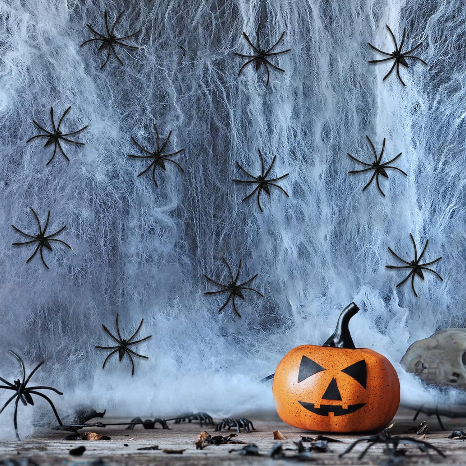 Lot de 30 toiles d'araignée en plastique - 60 g - Décorations d ...