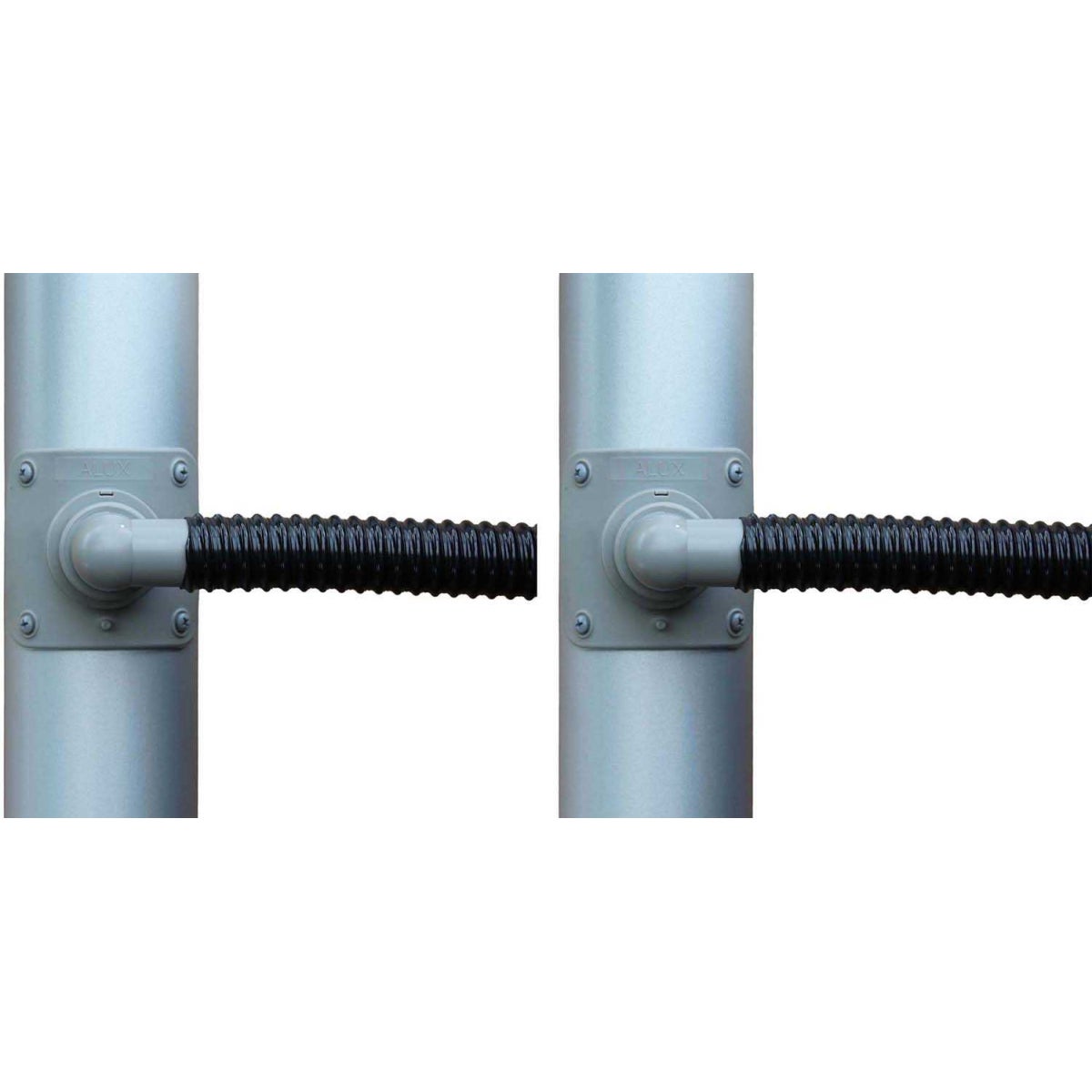 Collecteur d'eau gris pour gouttière circulaire (Lot de 2) Pour ...