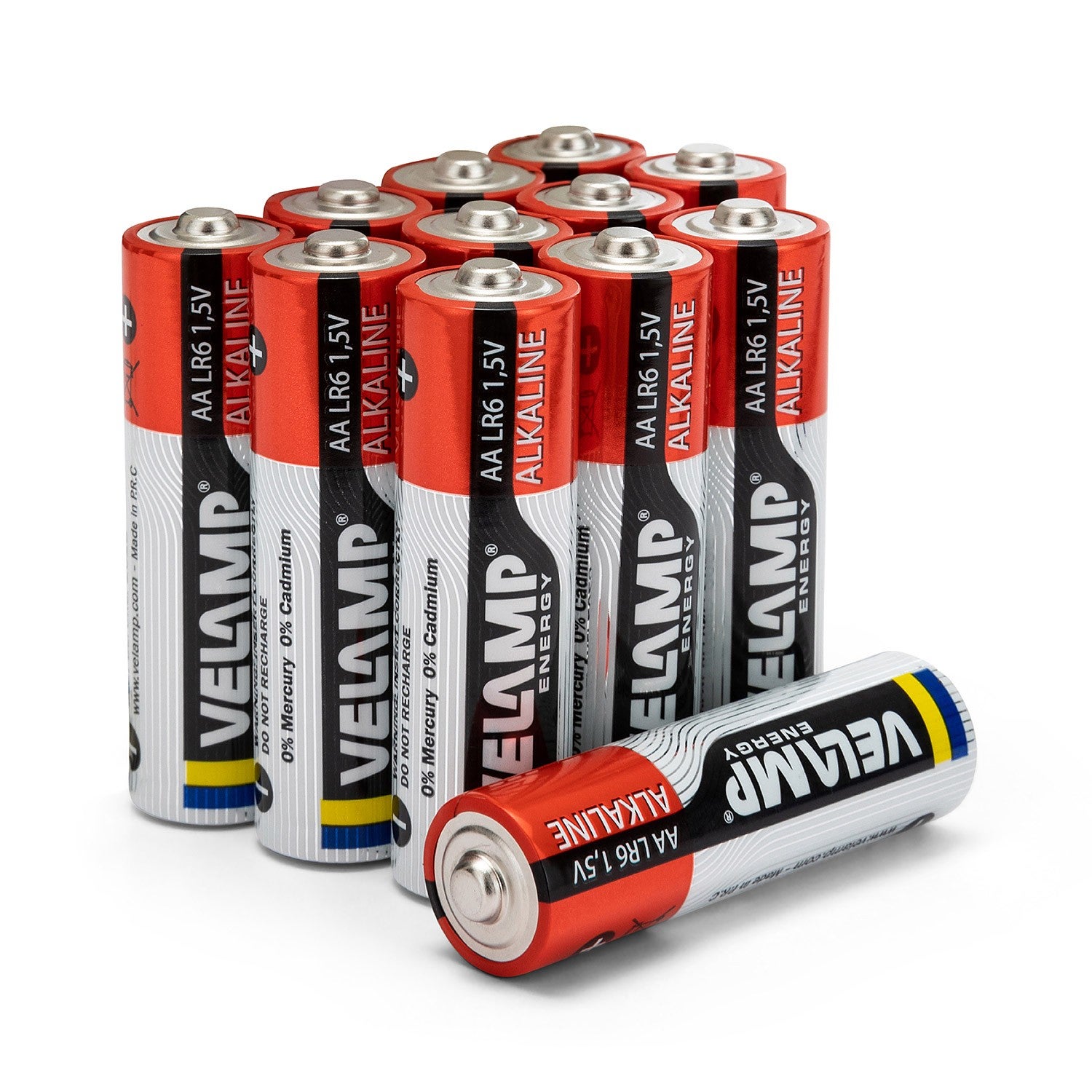 Mulitpack de 12 piles alcalines stilo LR6 AA, 1,5V, longue durée ...