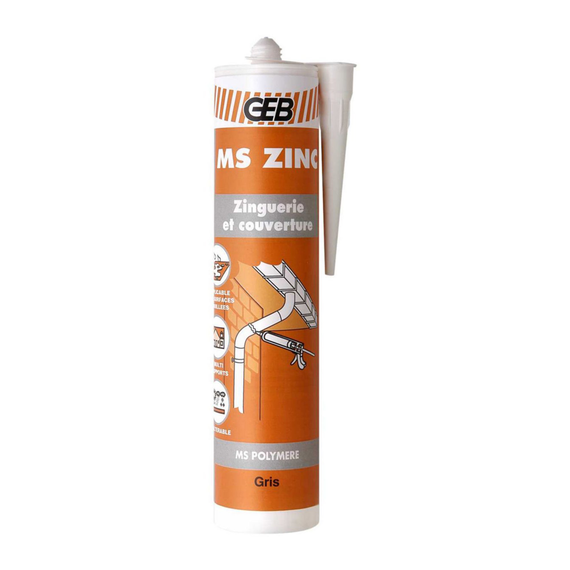 Mastic/colle MS-Polymère MS ZINC gris | Leroy Merlin