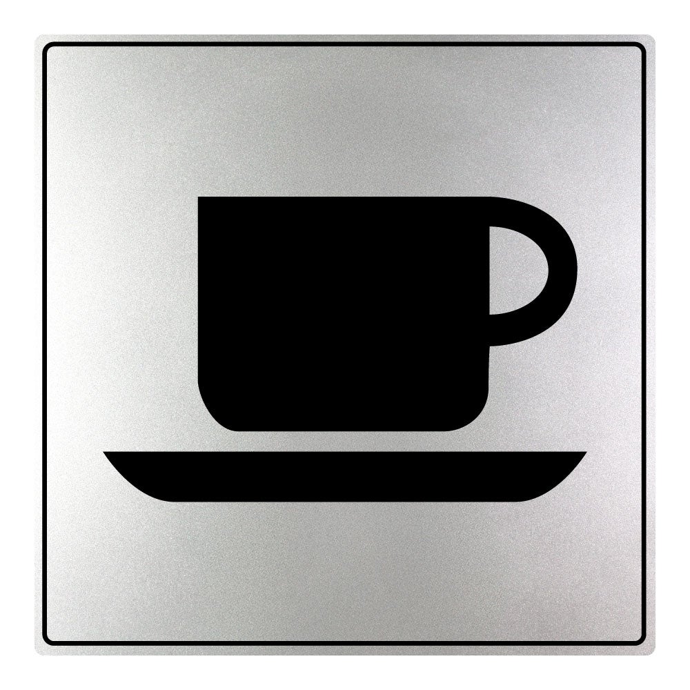 Plaque de porte Café / Buffet - Gamme Iso 7001 200x200mm - 4380063 ...