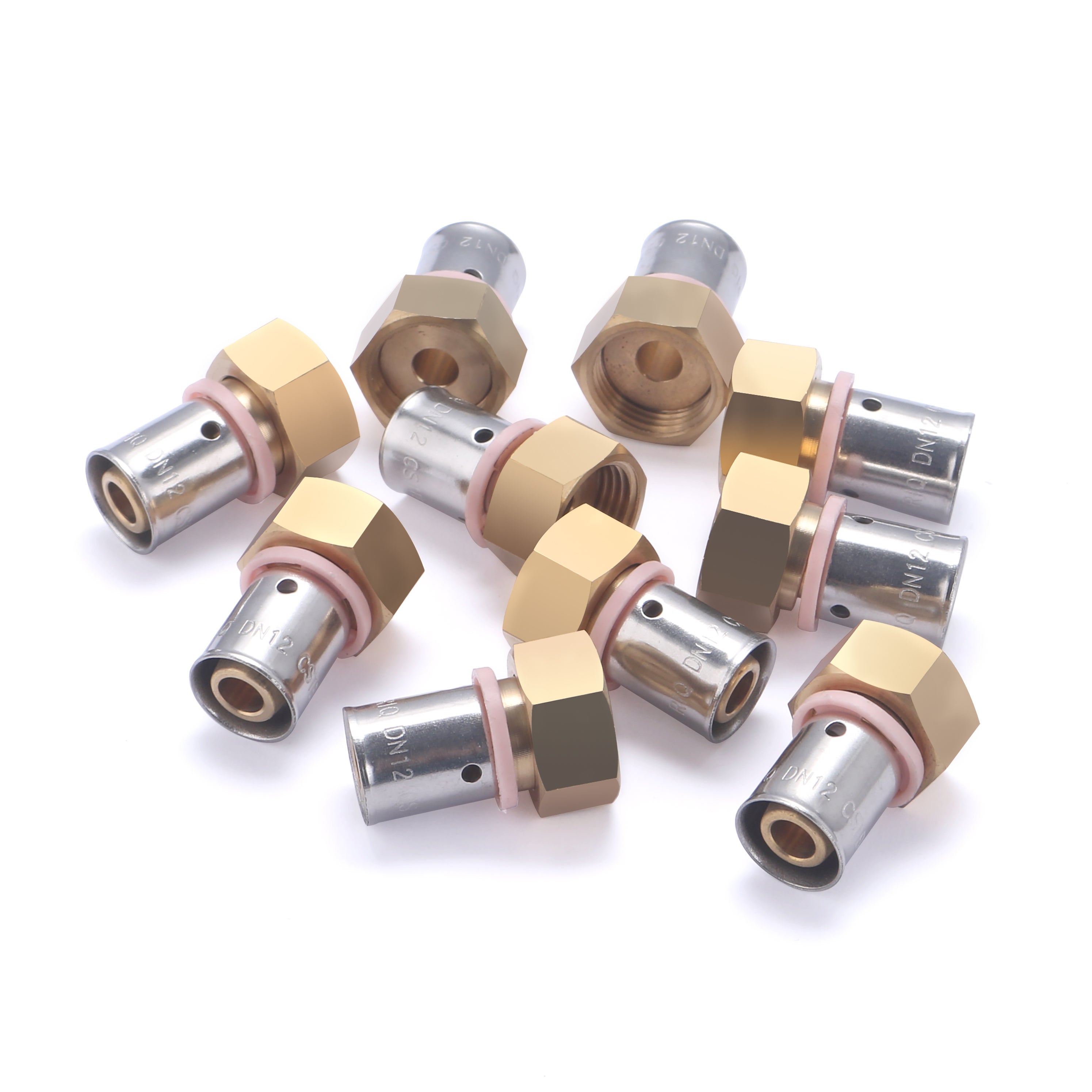 Raccord PER à Sertir Ø12 - Femelle Tournant 12x17 sachet de 10 raccords ...