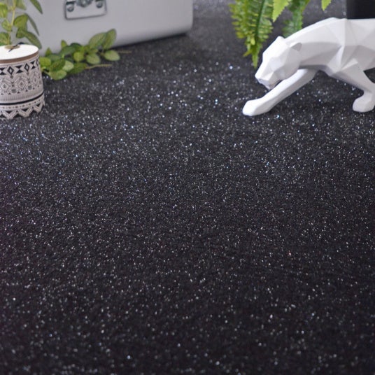 Alfombra Glitter - Flash - Negro - Rollo 4m x 21m | Leroy Merlin
