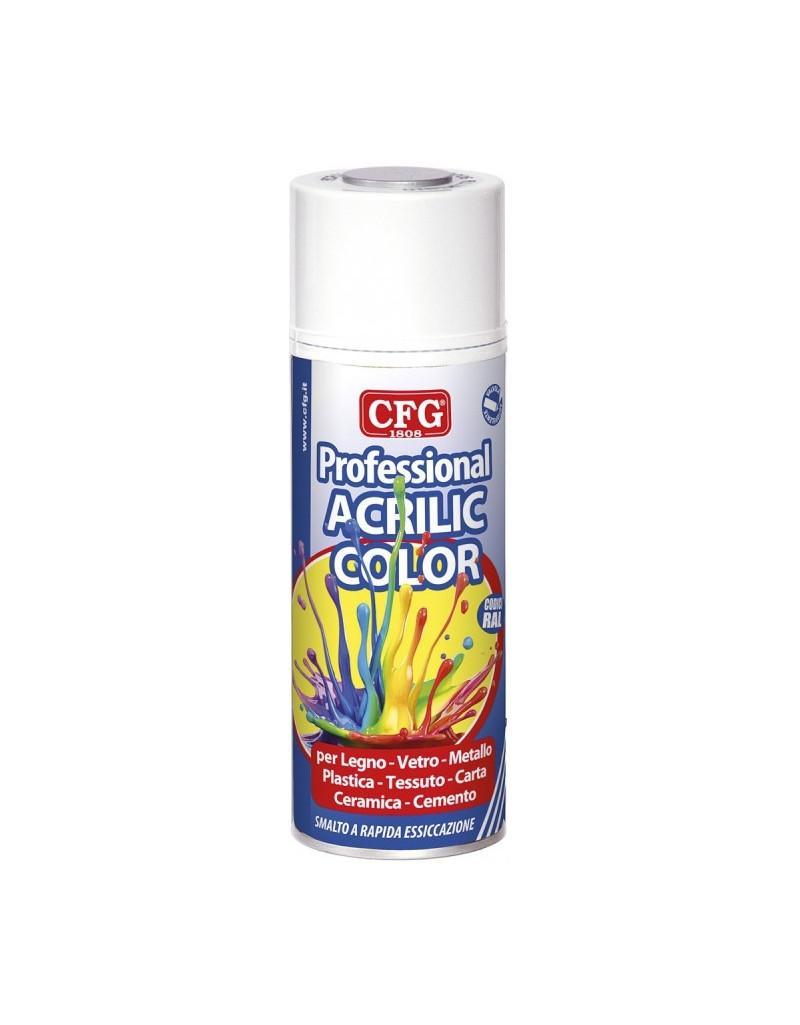 SMALTO VERNICE SPRAY CFG PROFESSIONAL, BIANCO LUCIDO RAL 9010, 400 ML ...