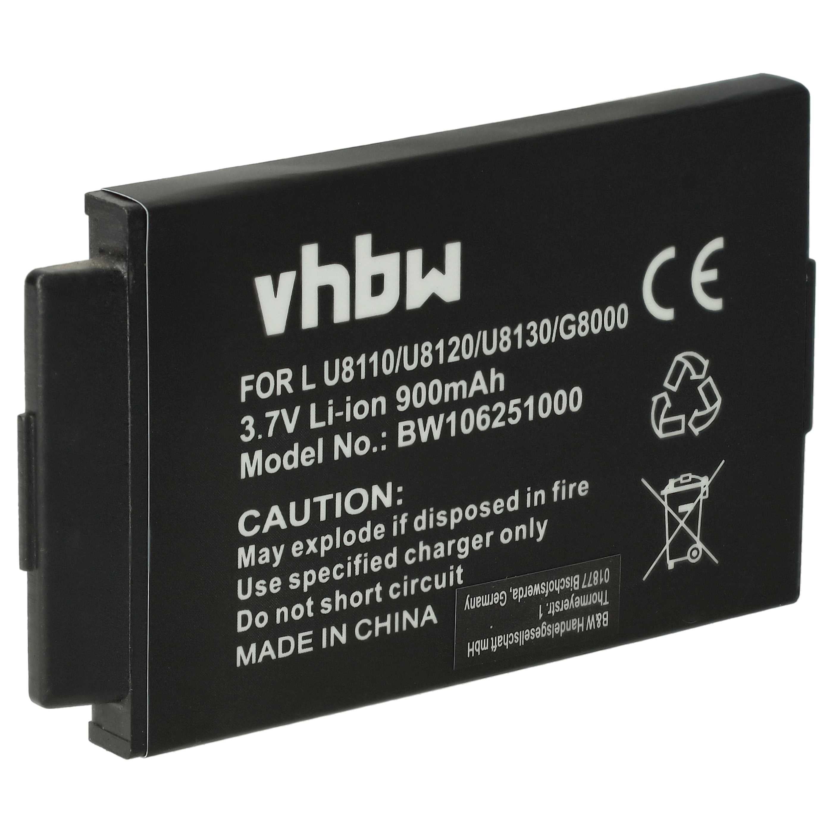 Vhbw Batterie compatible avec LG G8000, U8100, U8110, U8120, U8130 ...