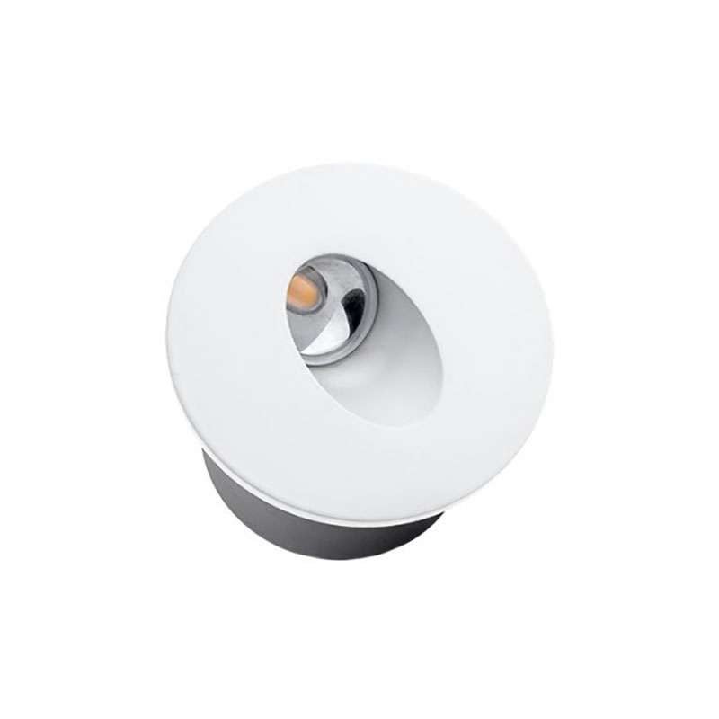 Spot LED 3W Encastrable pour Escalier Rond Blanc AC 220-240V Blanc ...