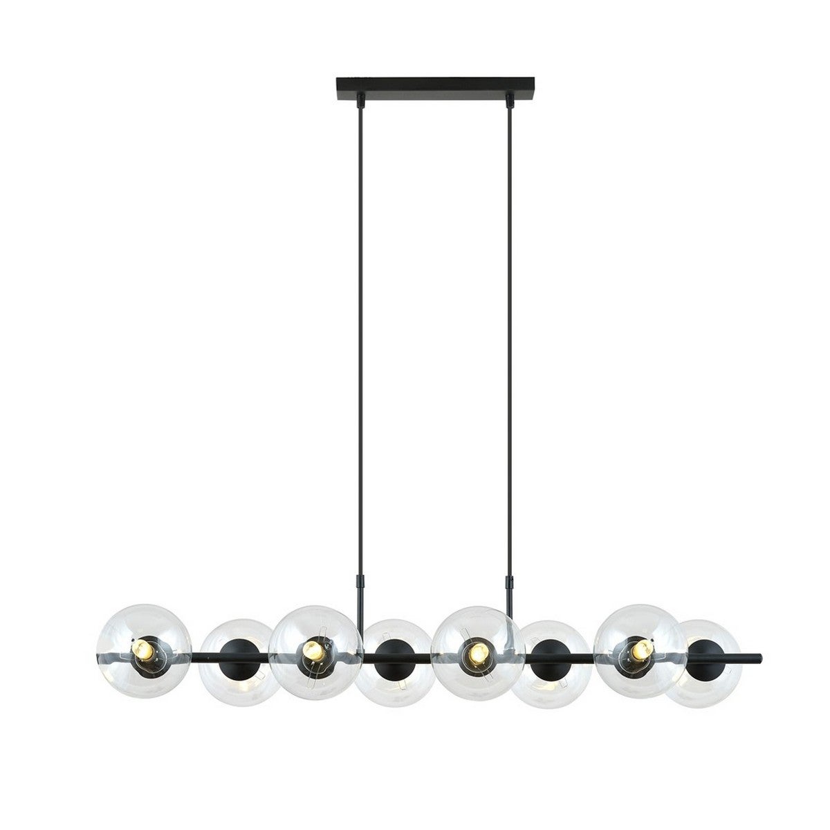 Lámpara de Suspensión Rory 4, Acero, Negro, Seven Design | Leroy Merlin