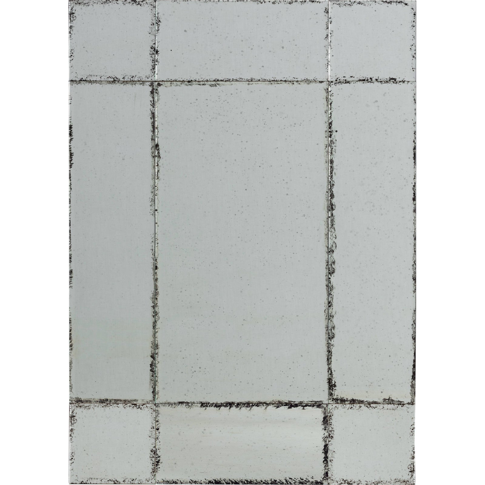 Miroir épuré effet vieilli élégant 80 x 5 x 120 cm Noir antique et bois ...