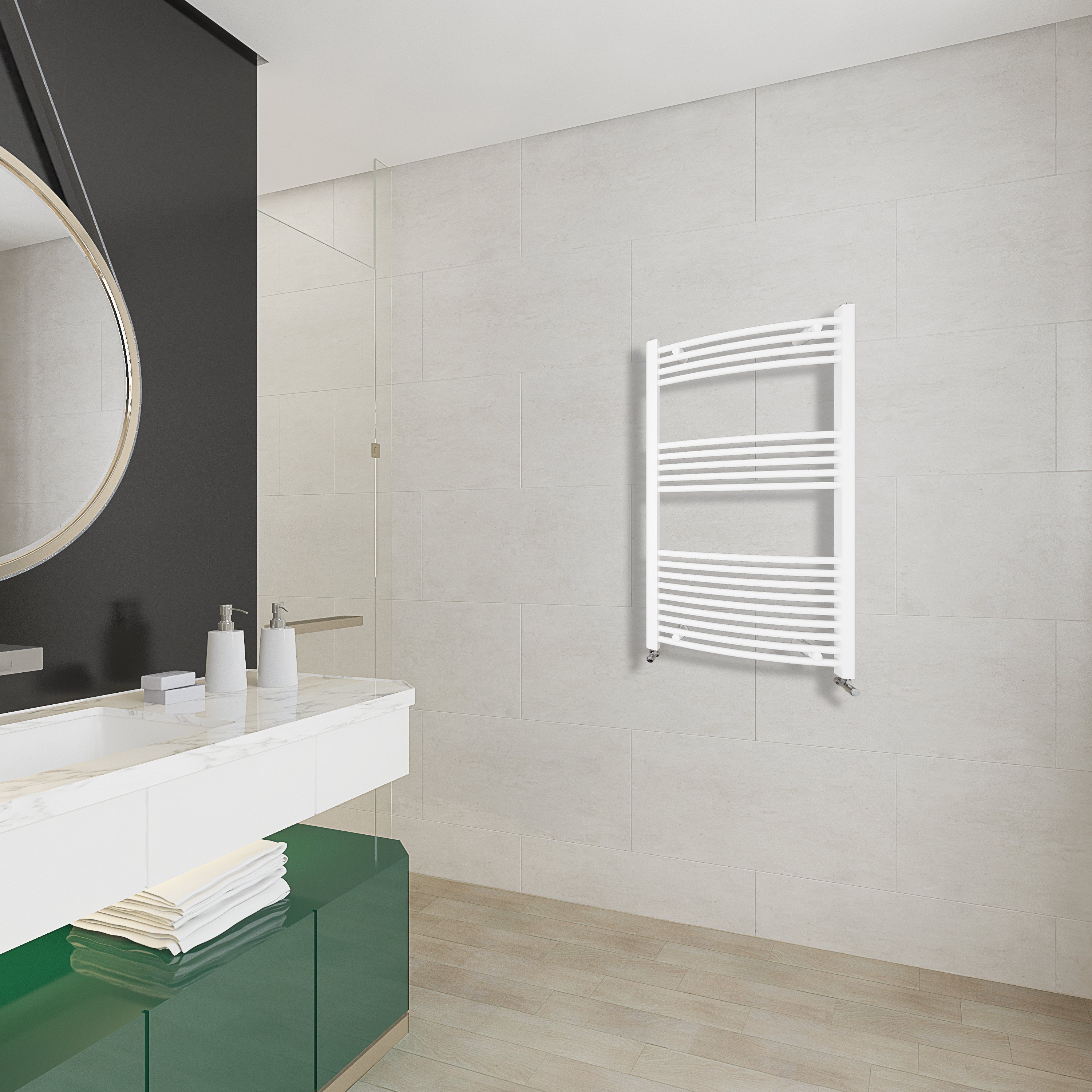 AICA Toallero secatoallas radiador blanco 115x55cm calefacción en ...