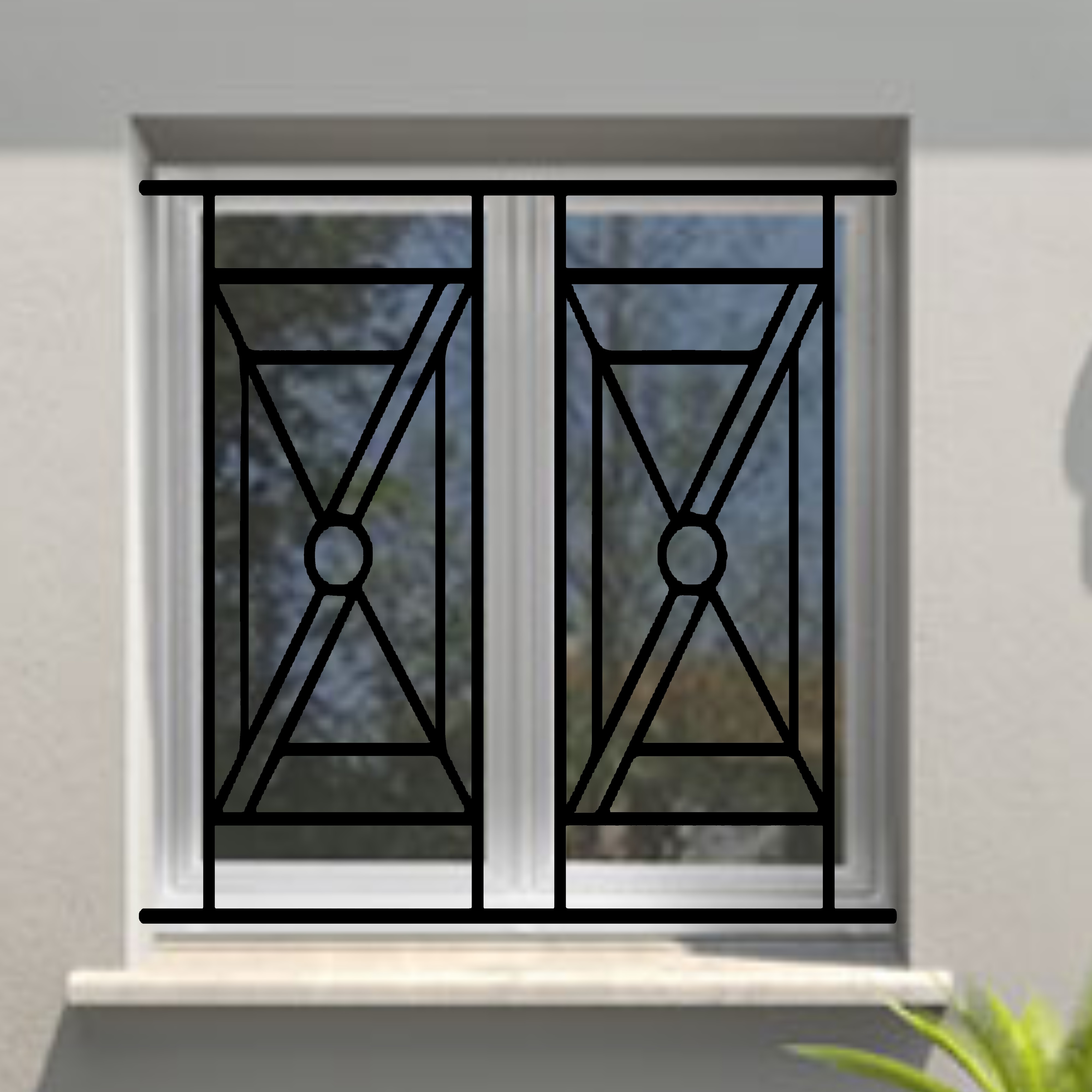 Grille de Defense Octune pour Fenetre H= 125 cm x L= 140 cm (côte tableau) | Leroy Merlin