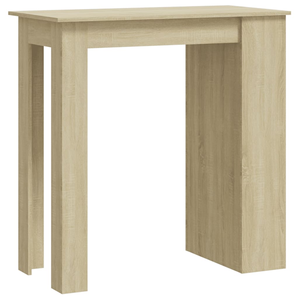 Table de bar avec rangement Chêne sonoma 102x50x103,5 cm | Leroy Merlin