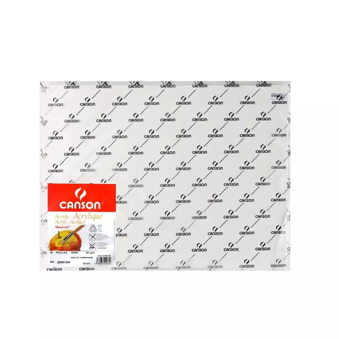 25 HOJAS PAPEL CANSON ACRYLIC 50 cm x 65 cm 400 GR | Leroy Merlin
