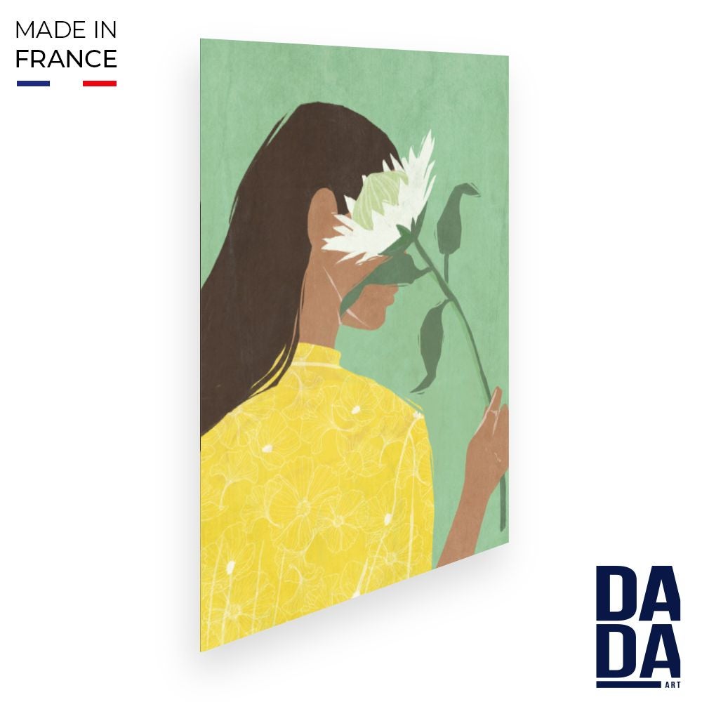 Affiche Femme avec fleur / 60x80cm / Fabriqué en France / DADA ART ...