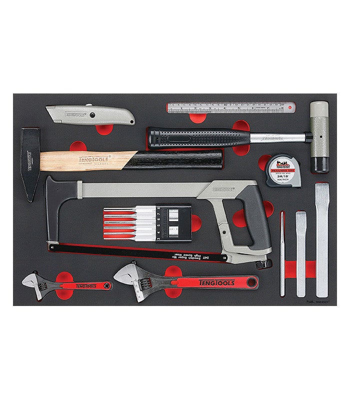 Set d'outils de base Foam4x4 tray 12dlg Teng Tools TTEPS12 | Leroy Merlin