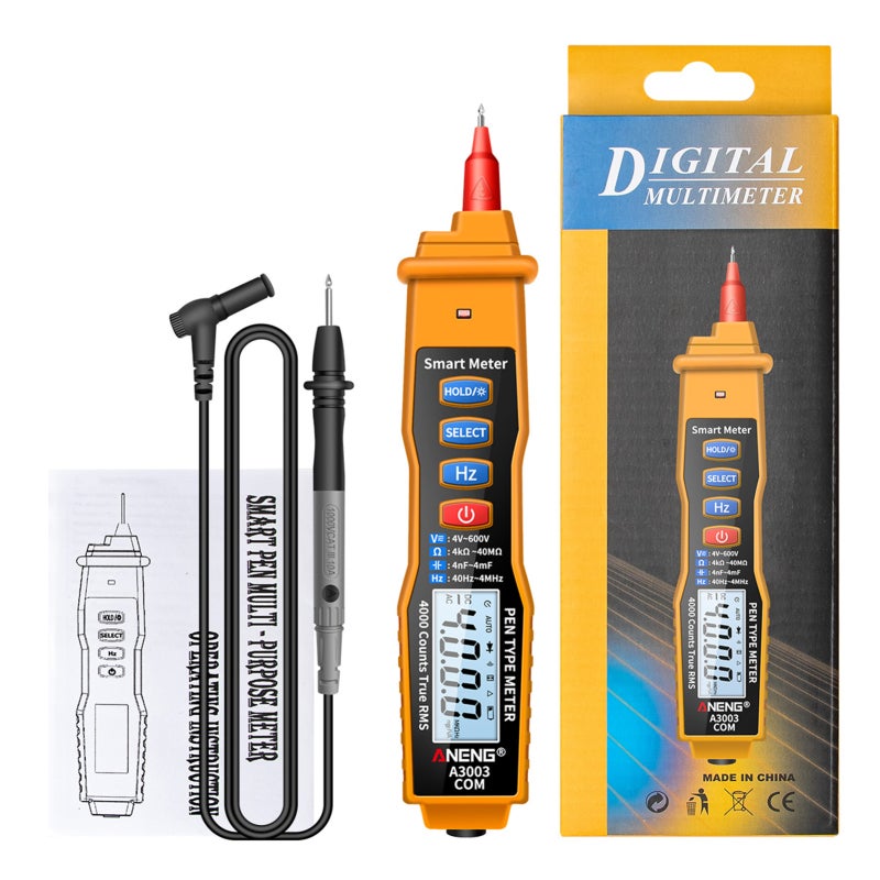 Multimètre numérique type crayon NCV, voltmètre AC/DC et ohmmètre ...