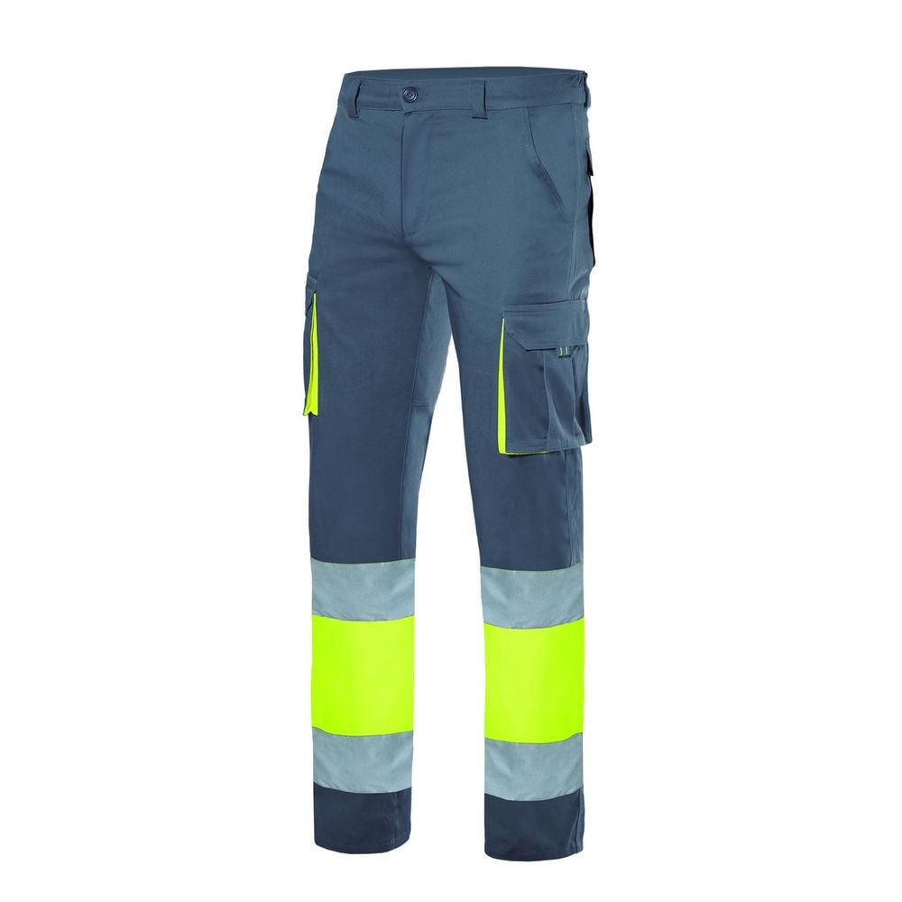 Pantalon multipoches bicolore haute visibilité VELLILA Gris Foncé ...